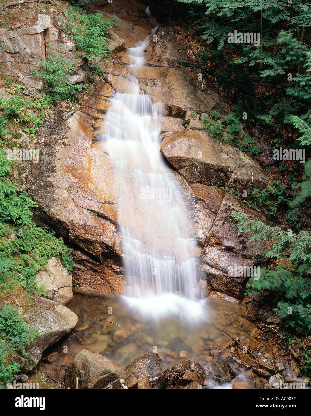 Liberty Falls Franconia Notch State Park NH Stock Photo - Alamy