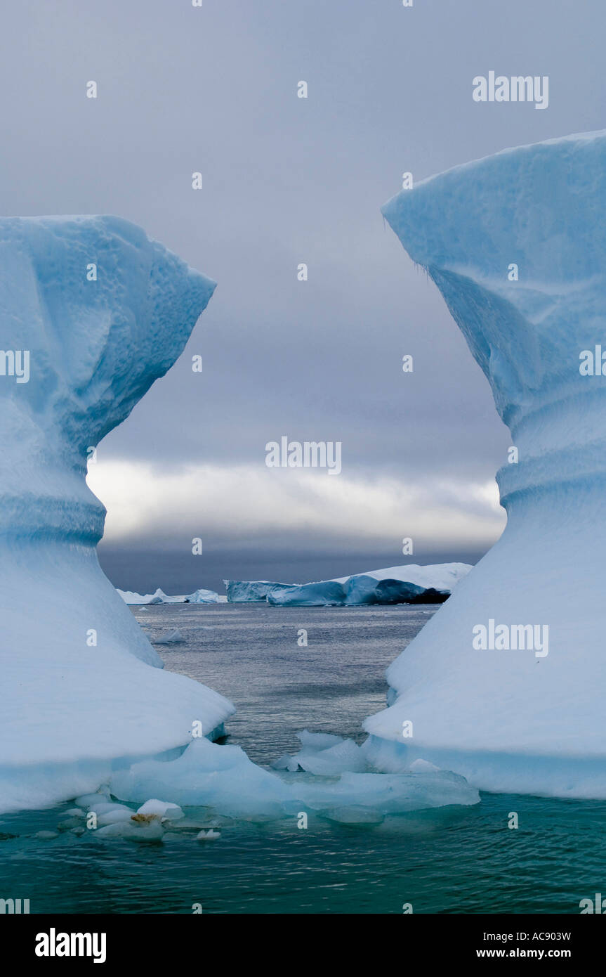 Iceberg floating on water Stock Photo - Alamy