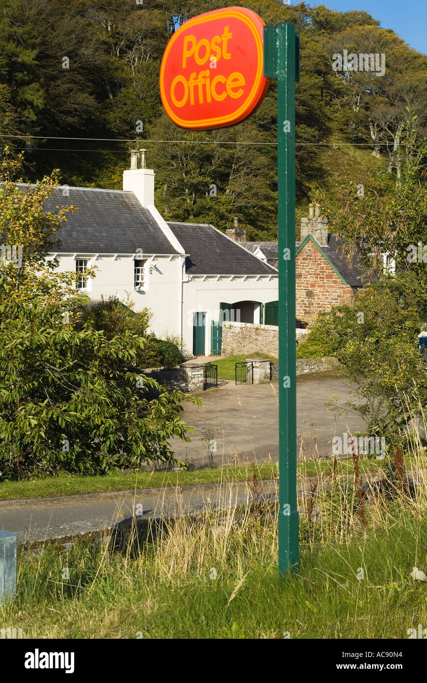 dh BERRIEDALE CAITHNESS Rural post office signpost scotland country ...
