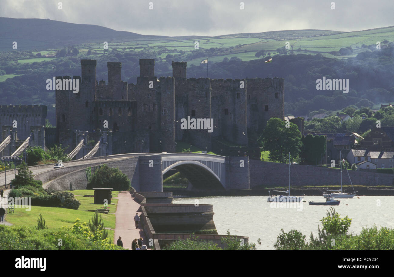 Conwy Castle Conwy Gwynedd Wales UK Stock Photo - Alamy