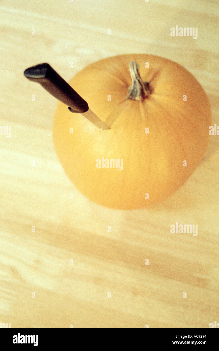 Knife stuck in table hi-res stock photography and images - Alamy