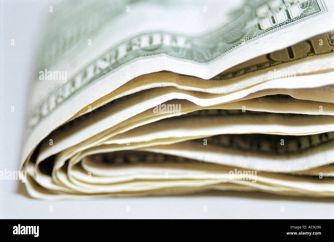Stack of United States currency Stock Photo - Alamy