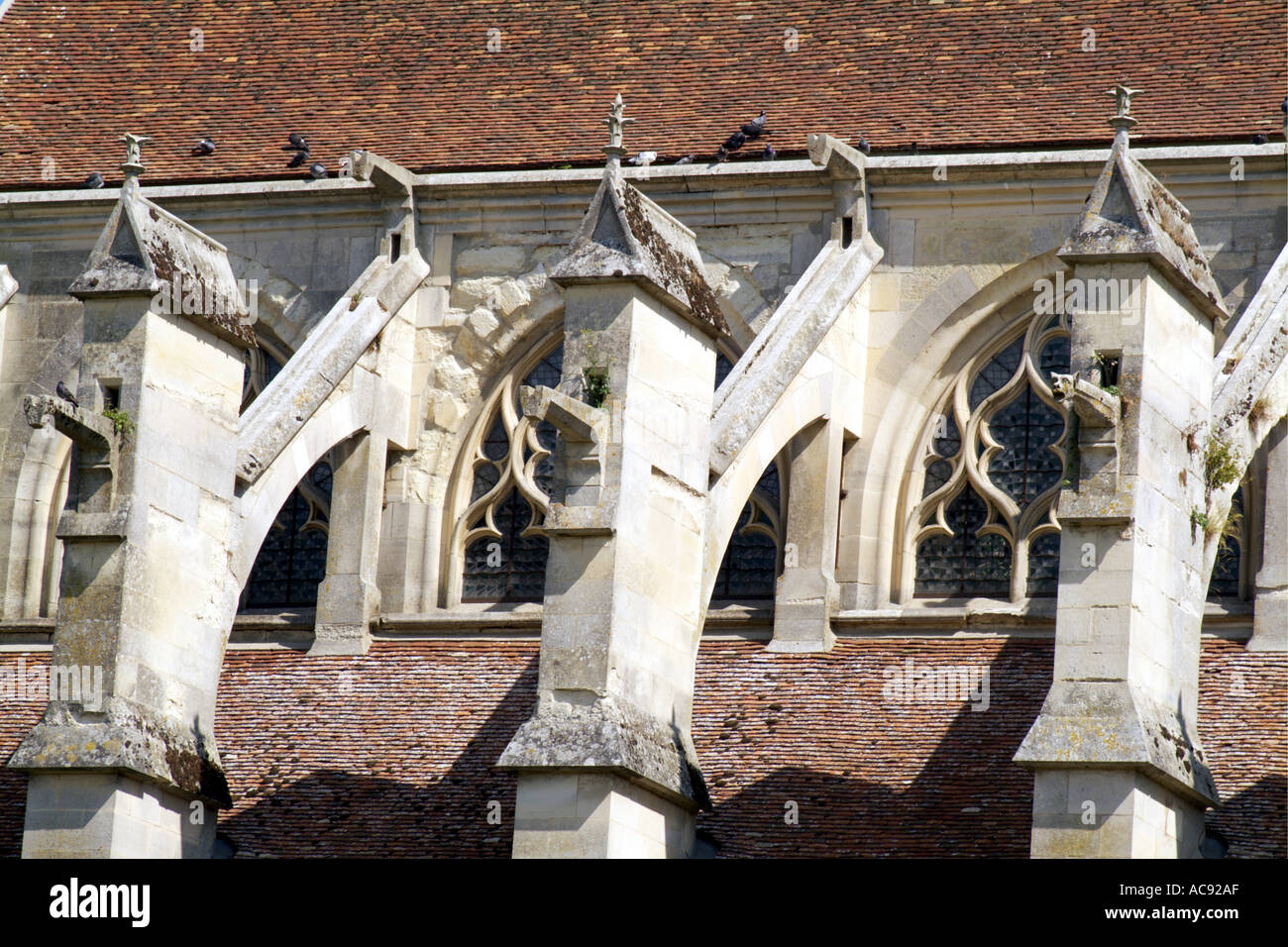 France Crecy La Chapelle Church Stock Photo - Alamy