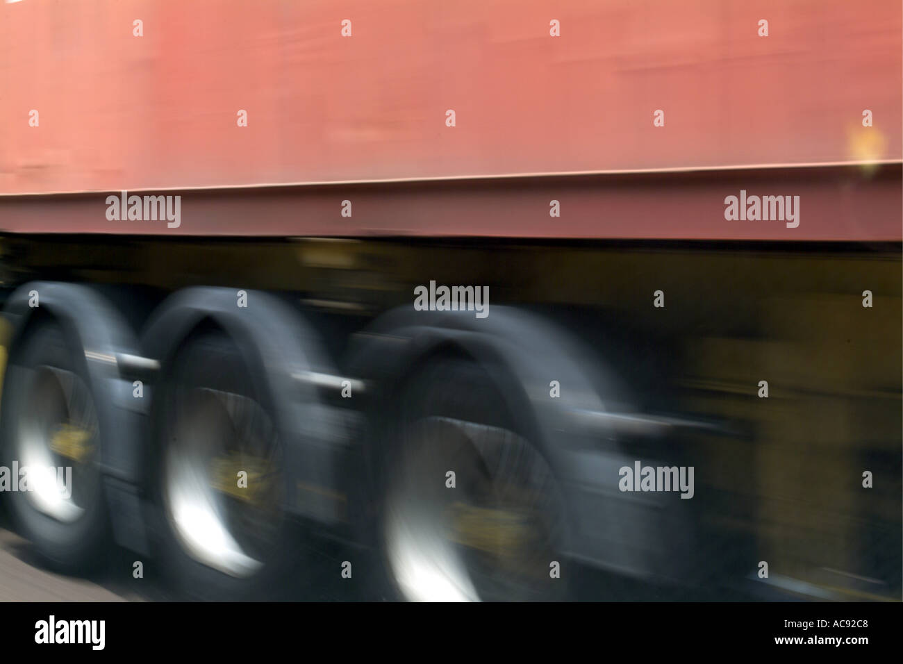 France blurred truck wheels turning Stock Photo - Alamy