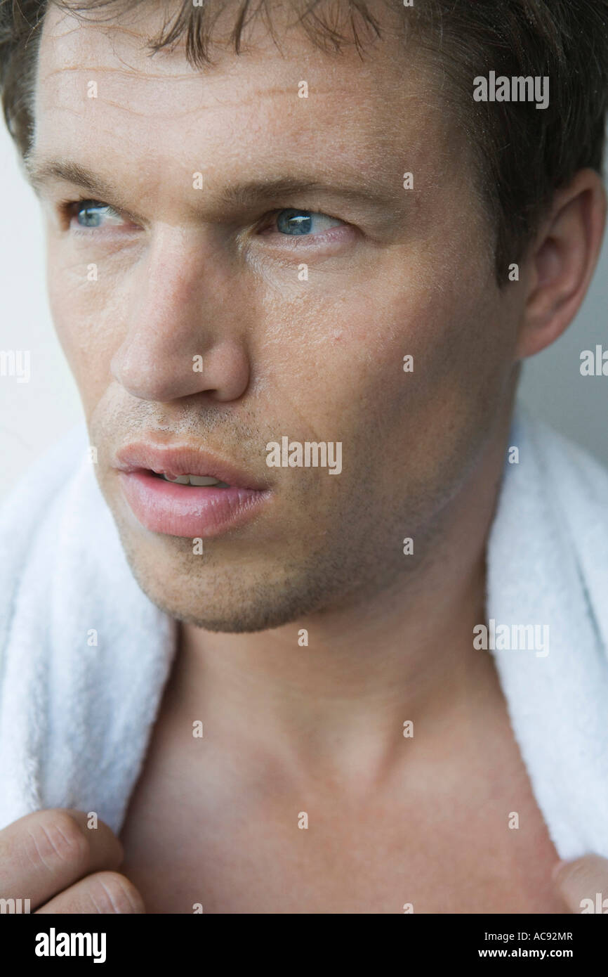 Close-up of a mid adult man Stock Photo - Alamy