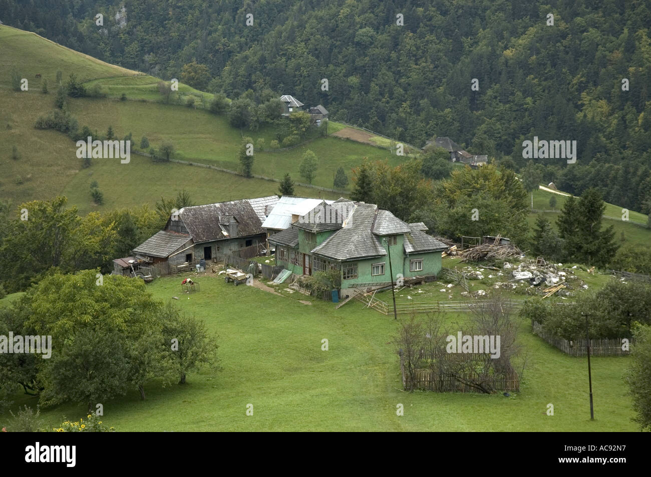 Farm house, Romania Stock Photo - Alamy