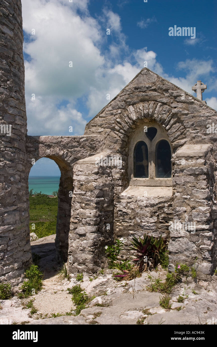 The Hermitage, Mt Alvernia, New Bight, Cat Island, Bahamas Stock Photo ...