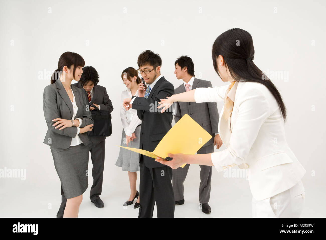 Woman group business exclusion hi-res stock photography and images - Alamy