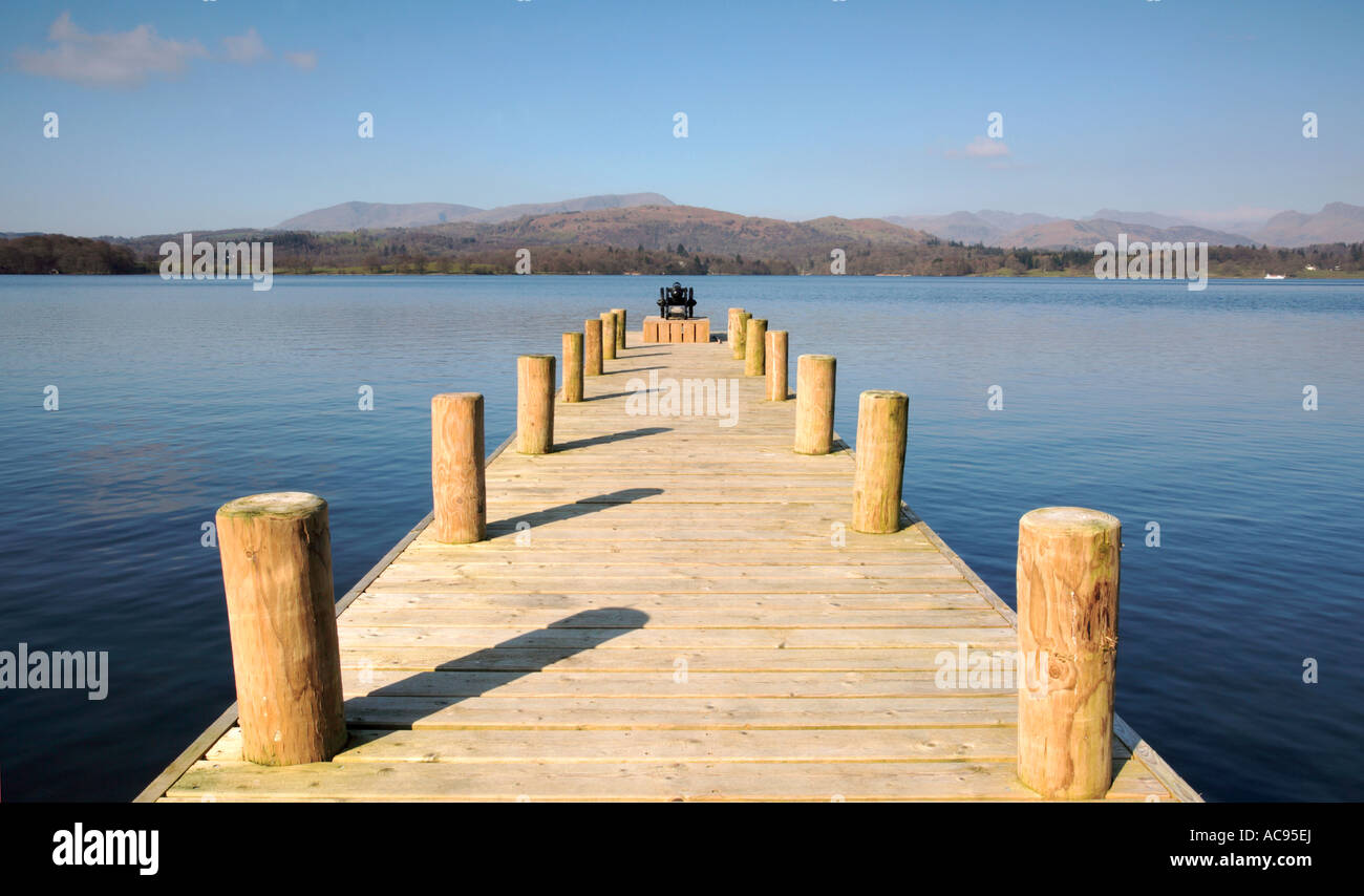 Low wood jetty Stock Photo - Alamy
