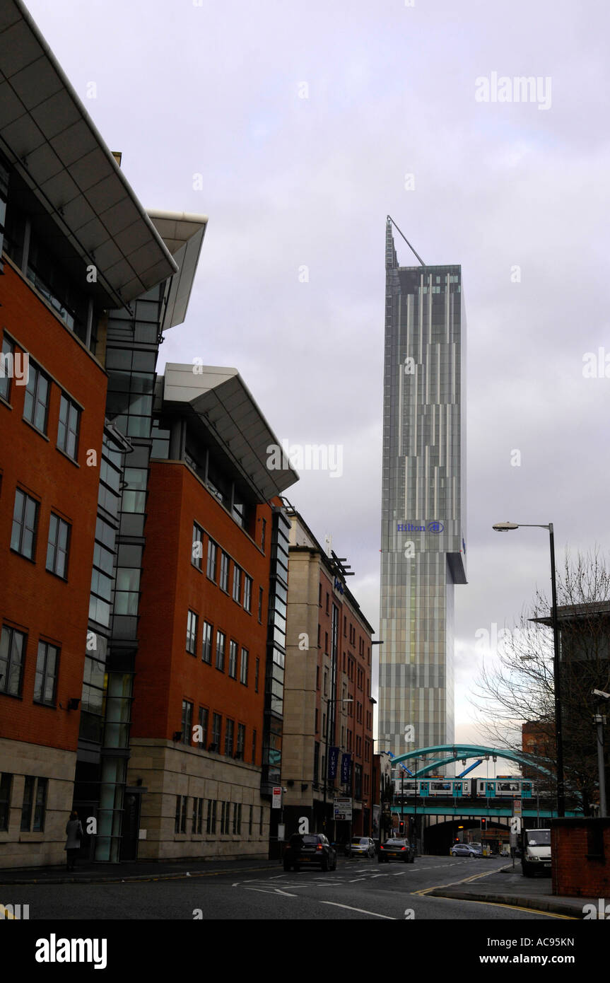 beetham tower hilton manchester england uk gb skyscraper building ...