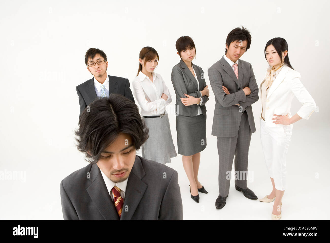 Young man excluded from group hi-res stock photography and images - Alamy