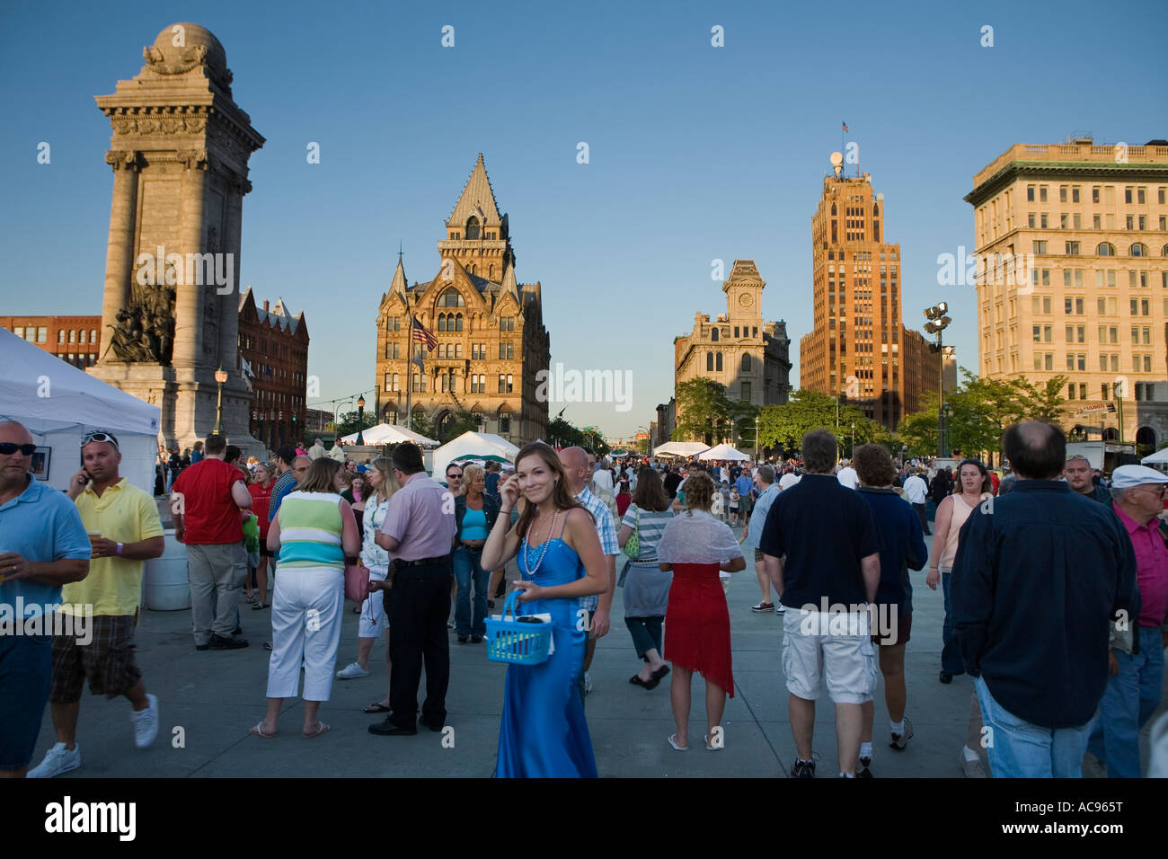 Polish Festival in Clinton Square Syracuse New York Stock Photo - Alamy