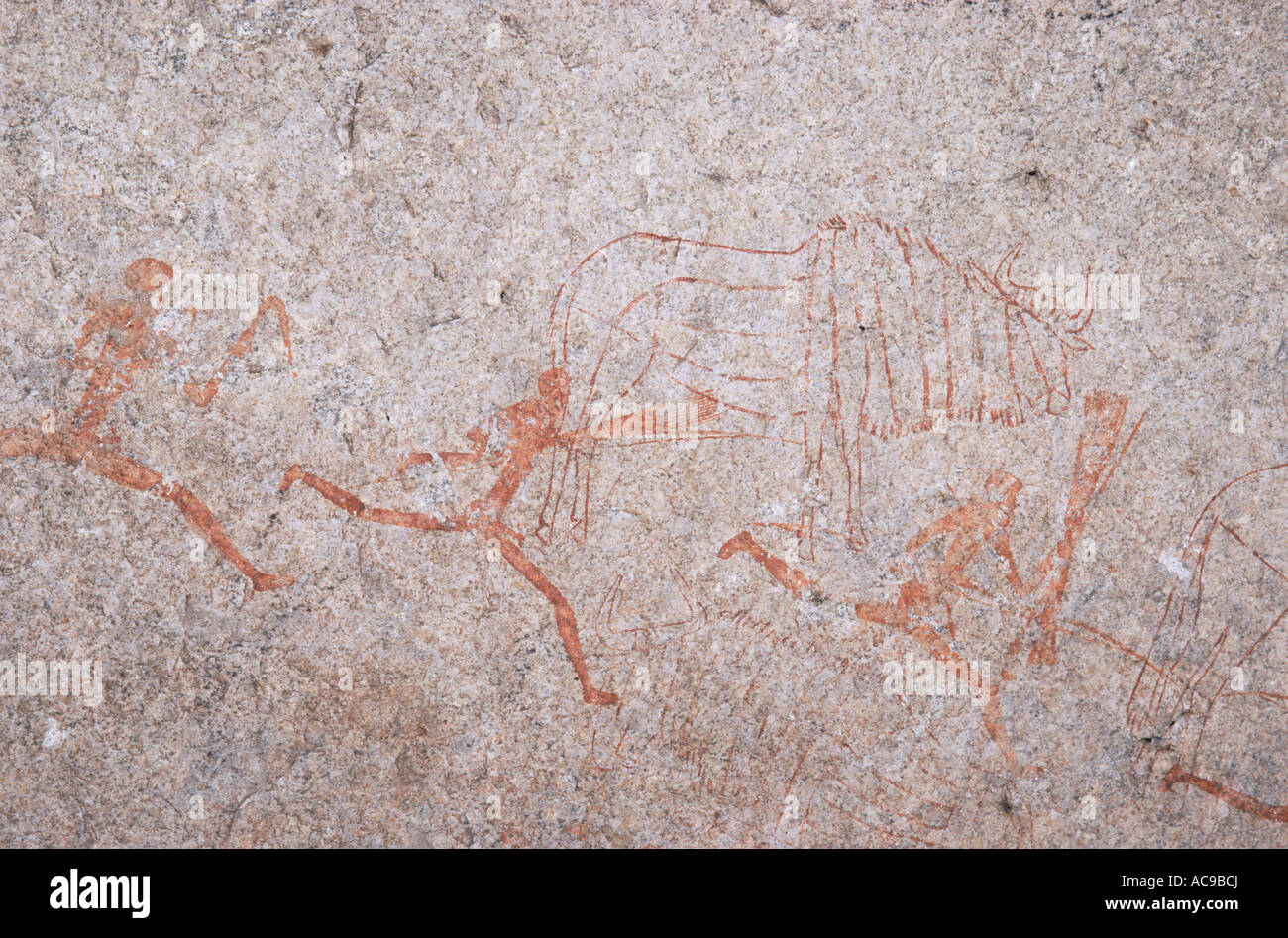 Hunting scene cave painting hi-res stock photography and images - Alamy