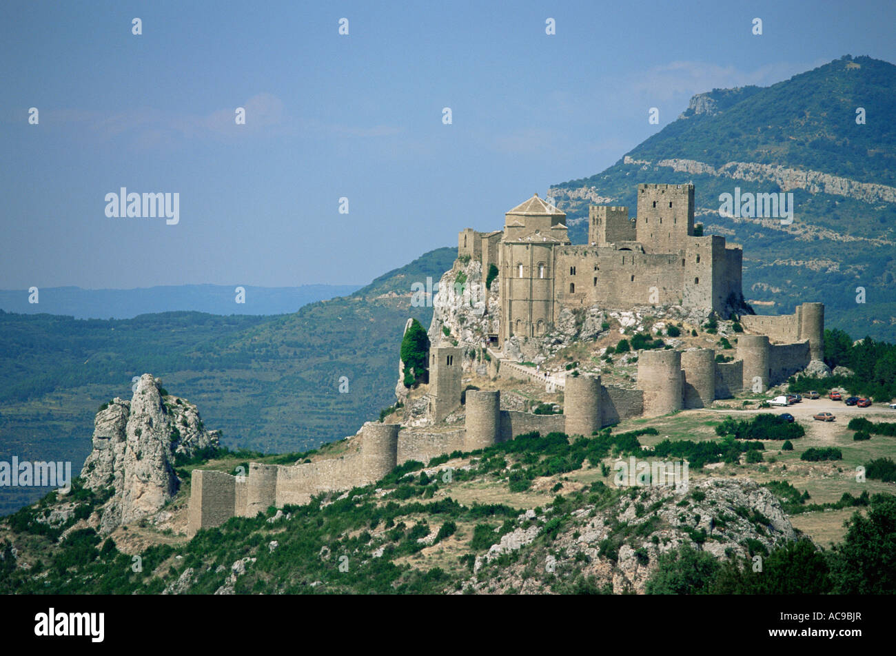 Loarre Castle King Don Sancho s home Huesca Spain Stock Photo - Alamy