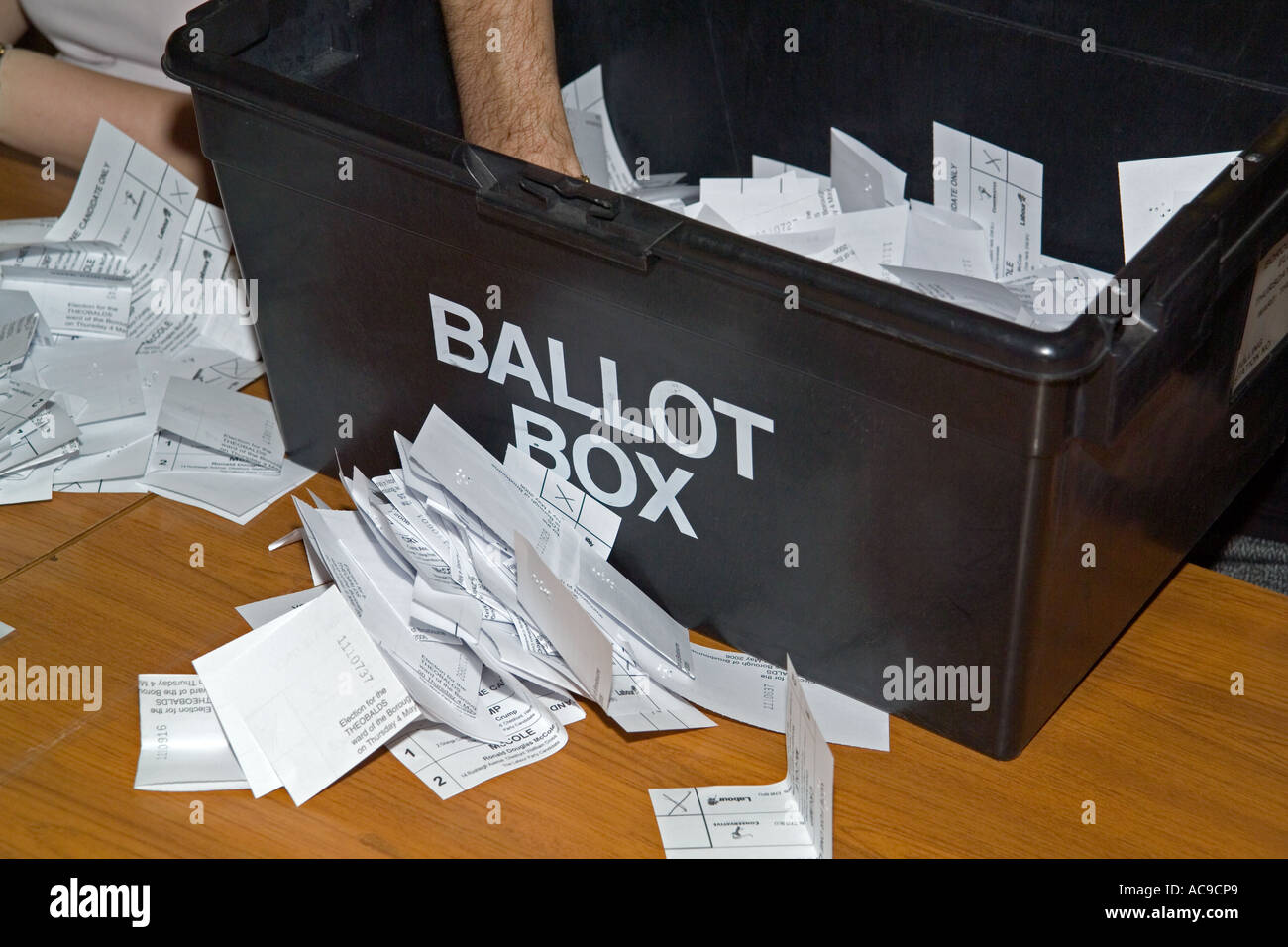 Ballot table hi-res stock photography and images - Alamy