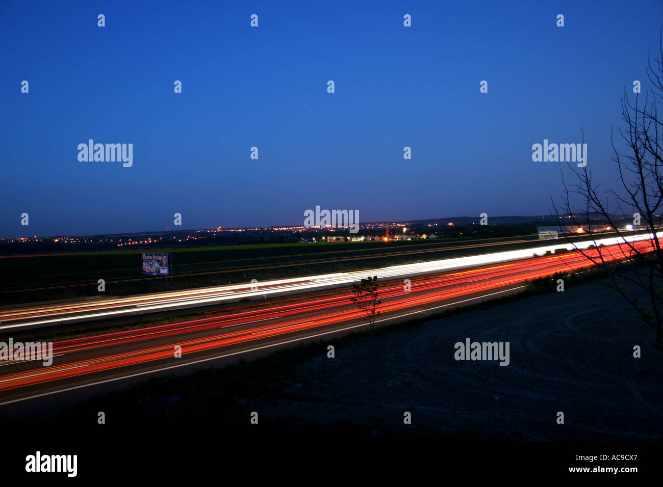 Car moving forward at a junction hi-res stock photography and images ...