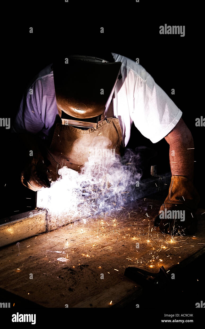 Welder at Work Stock Photo - Alamy