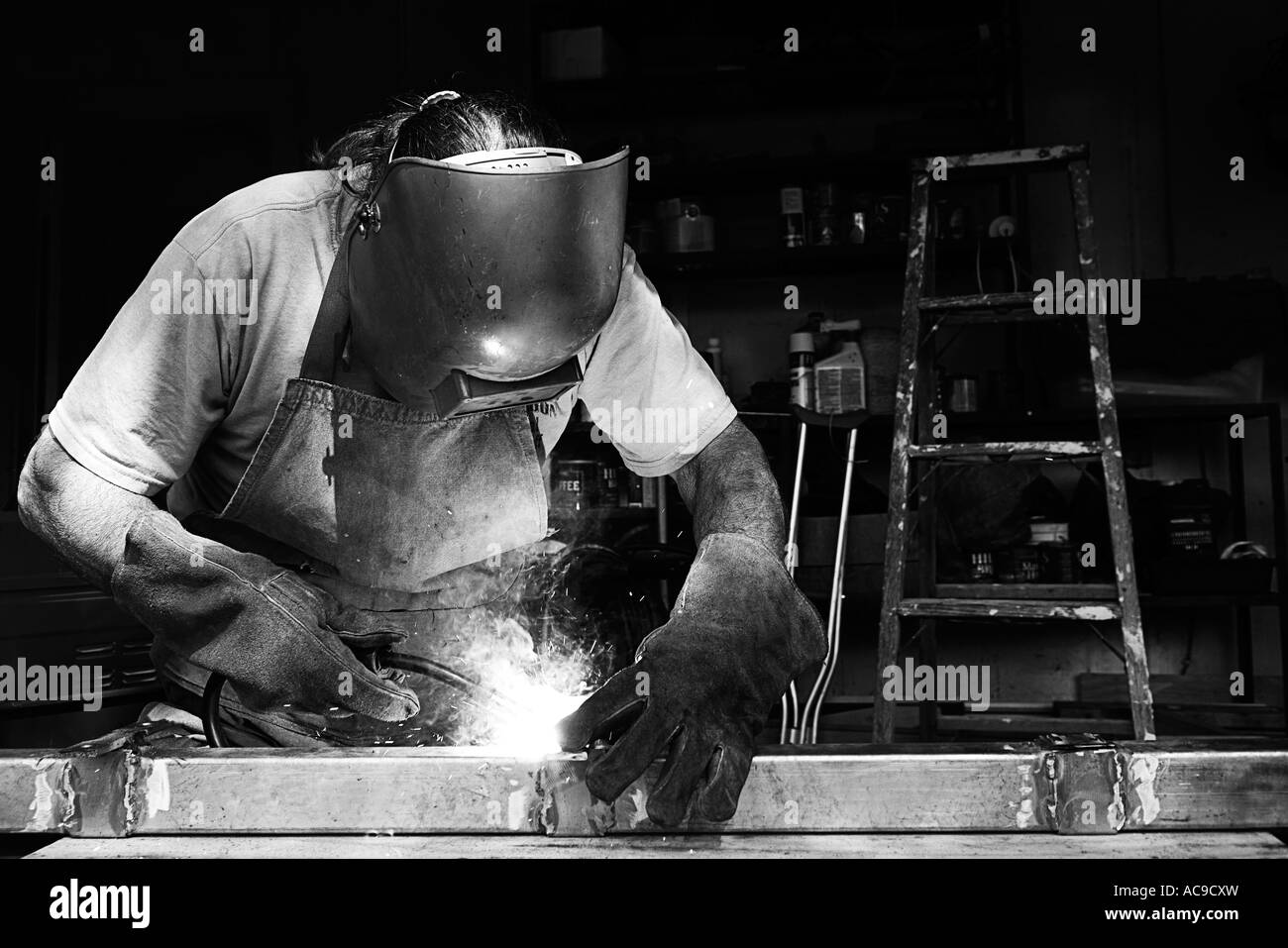 Welder at Work Stock Photo - Alamy
