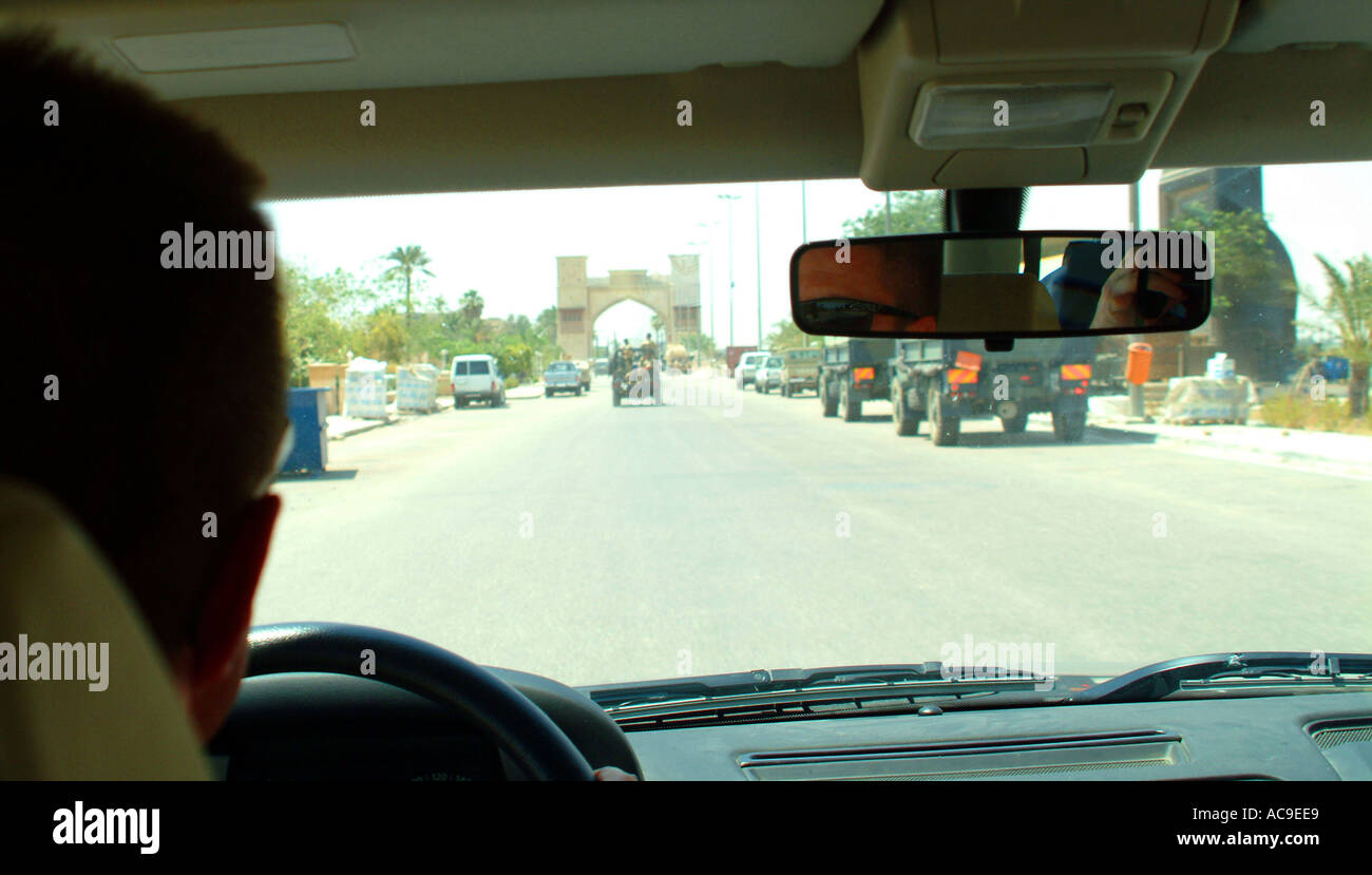 iraq war correspondence car vehicle inside safety security middle east ...