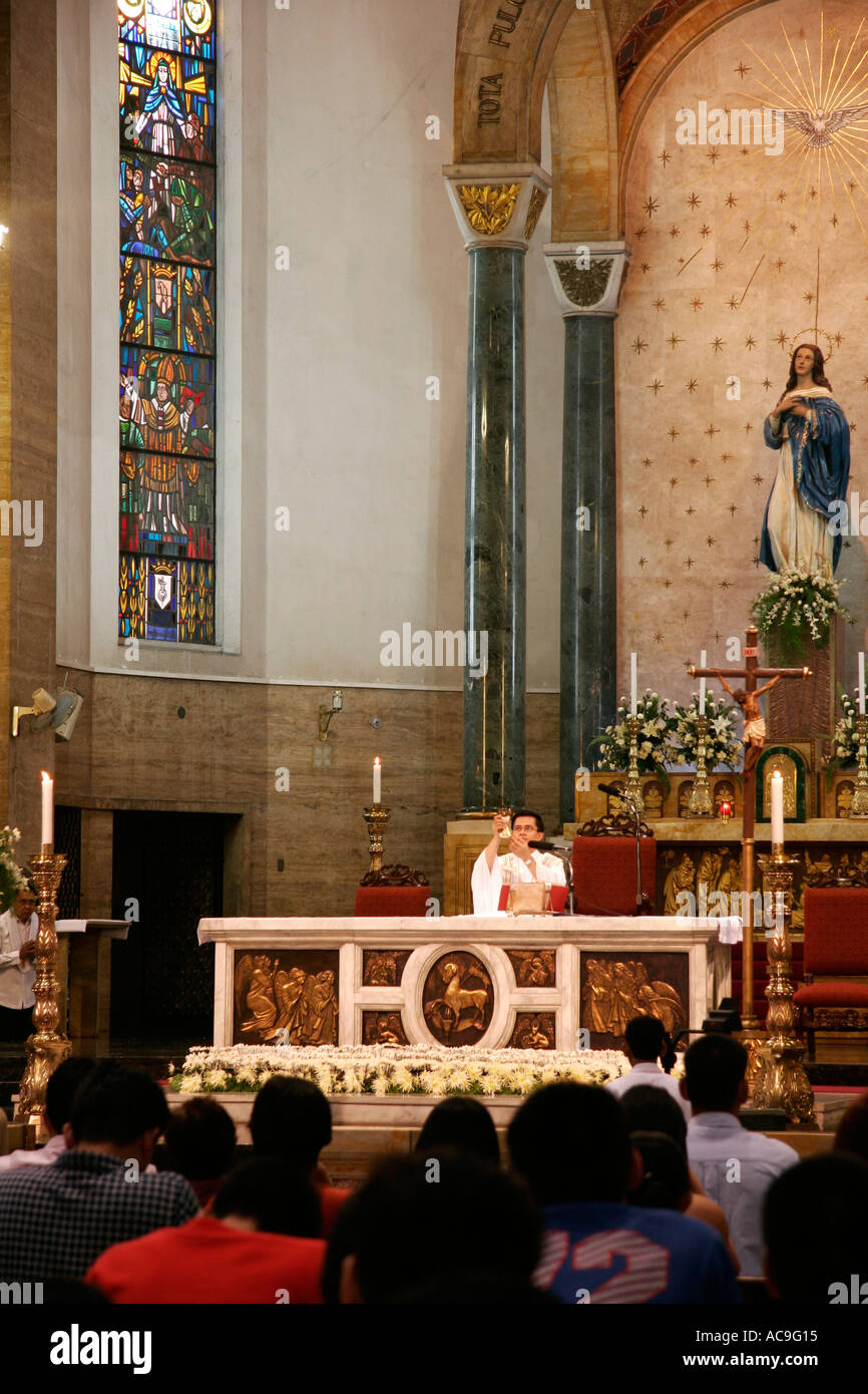 Manila Cathedral interior, Intramuros, Philippines Stock Photo - Alamy