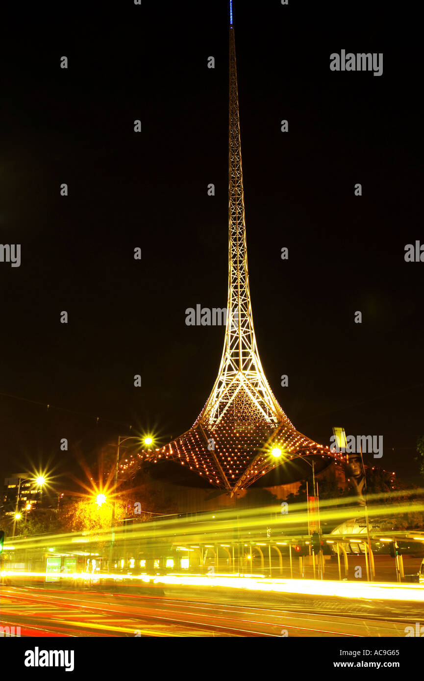 Spire of Victorian Arts Centre Melbourne Victoria Australia Stock Photo ...
