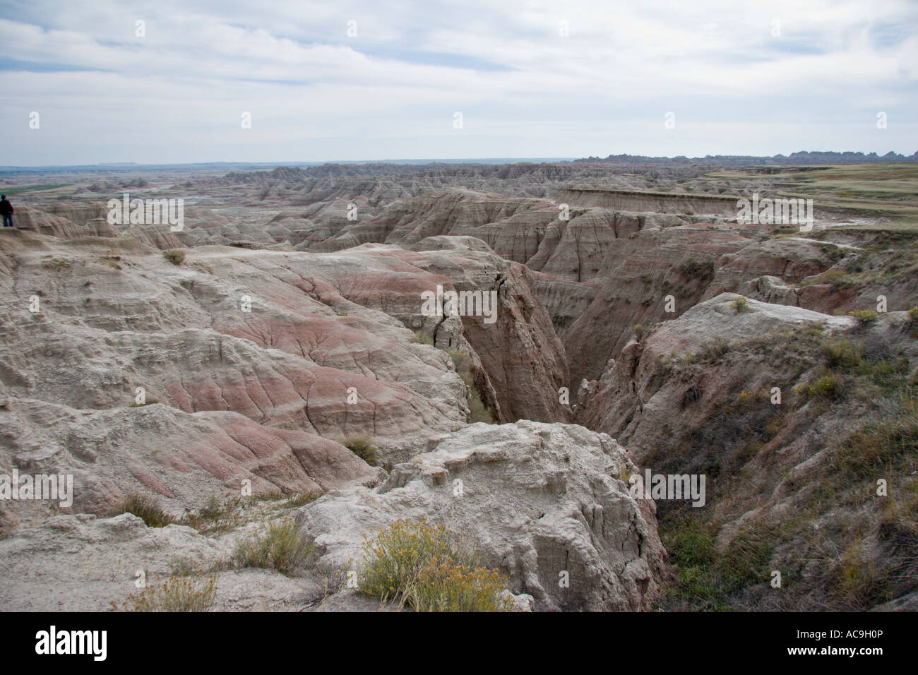 Eroded buttes in Badlands National Park Stock Photo - Alamy
