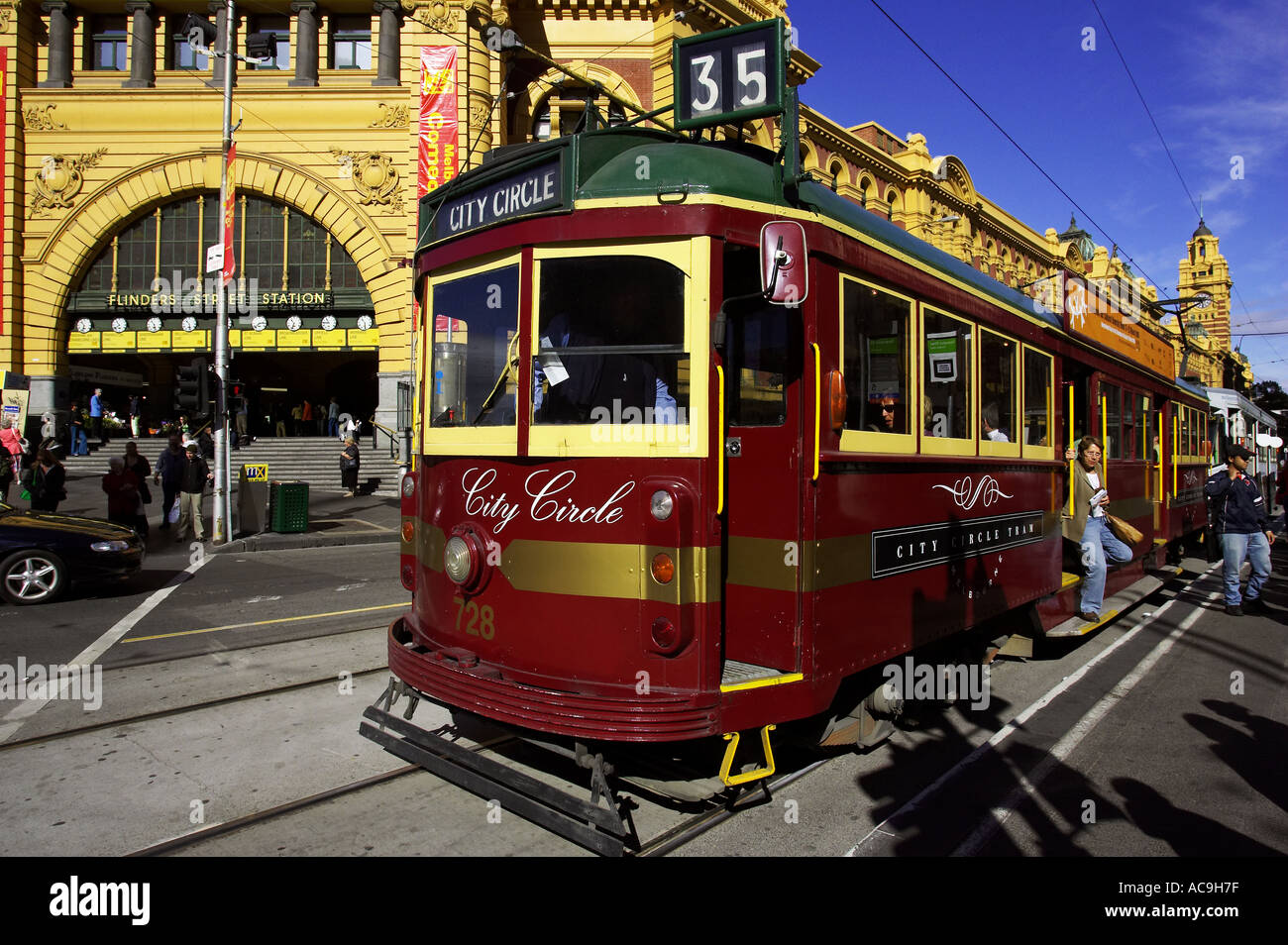 Tram trams station people crossing hi-res stock photography and images ...