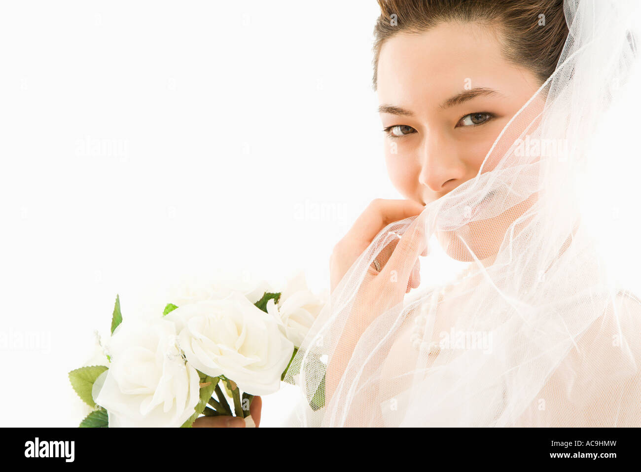 Bride veil over face hi-res stock photography and images - Alamy