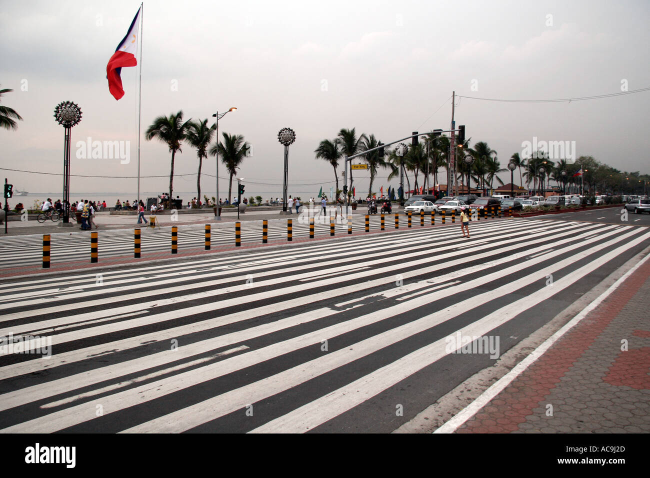 Pedestrian safety flag hi-res stock photography and images - Alamy