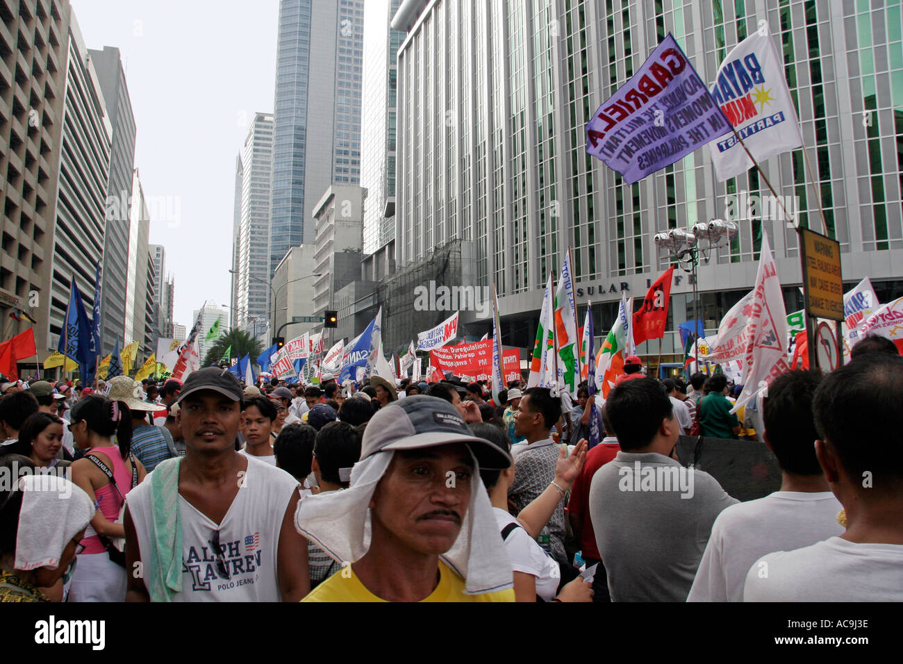 Political demonstration Manila Philippines Stock Photo - Alamy