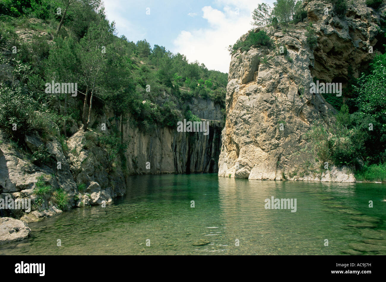 Millares river and gorge Castellon Spain Stock Photo - Alamy