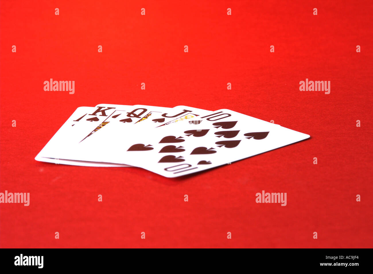 Ace high straight flush hi-res stock photography and images - Alamy
