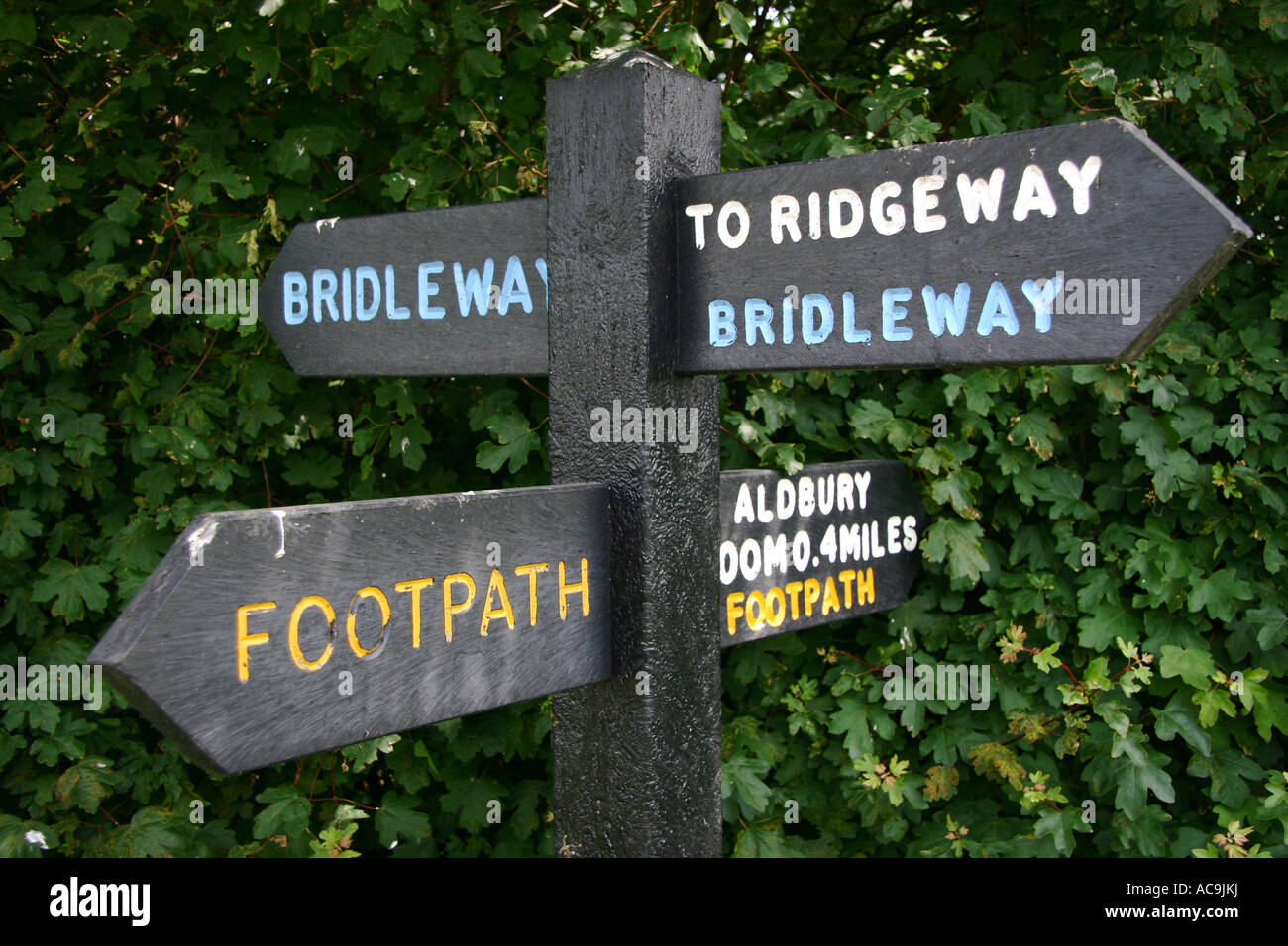 Country Signpost, Hertfordshire, UK Stock Photo - Alamy
