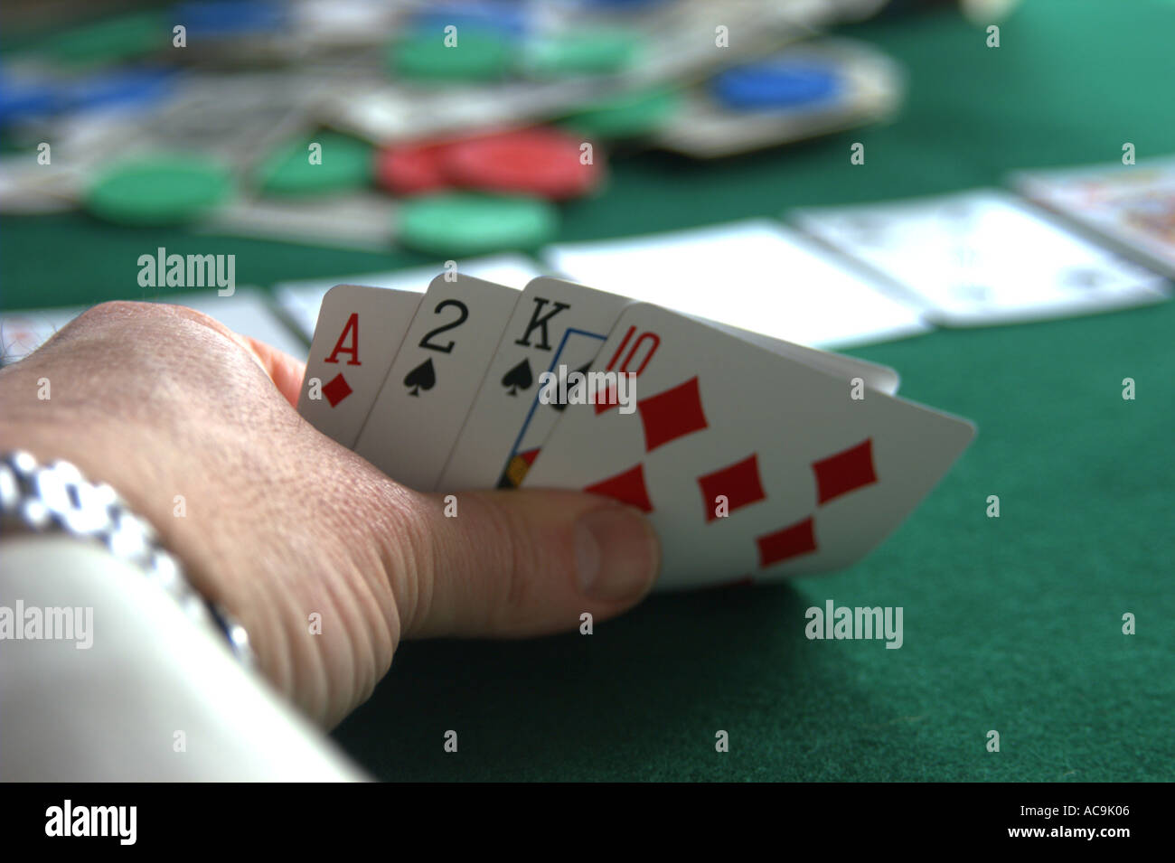Hand of cards Stock Photo - Alamy