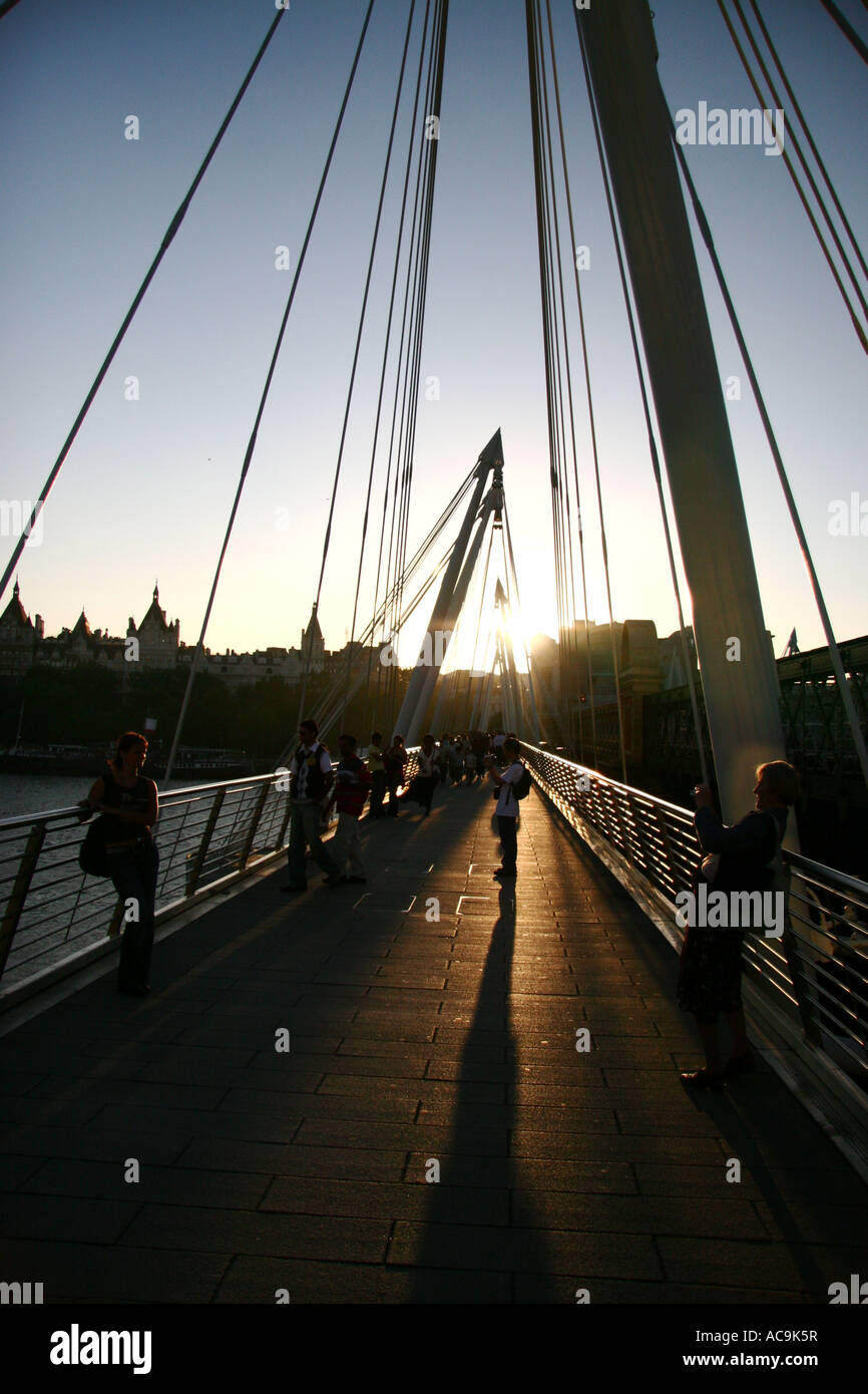 Golden Jubilee Bridge, London, UK Stock Photo - Alamy