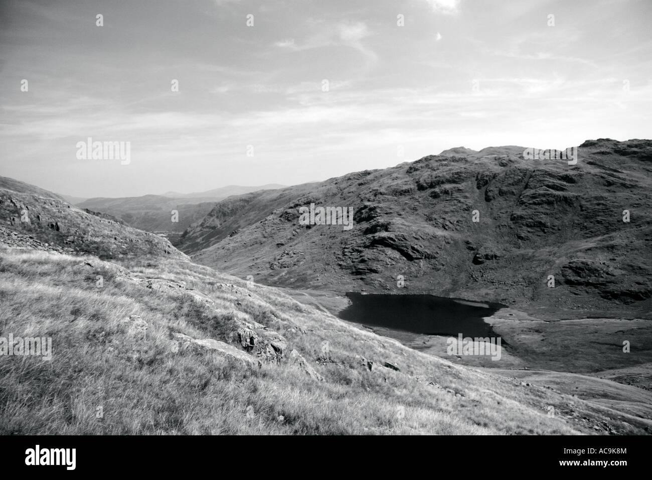 Styhead Tarn from Great Gable, UK Stock Photo - Alamy