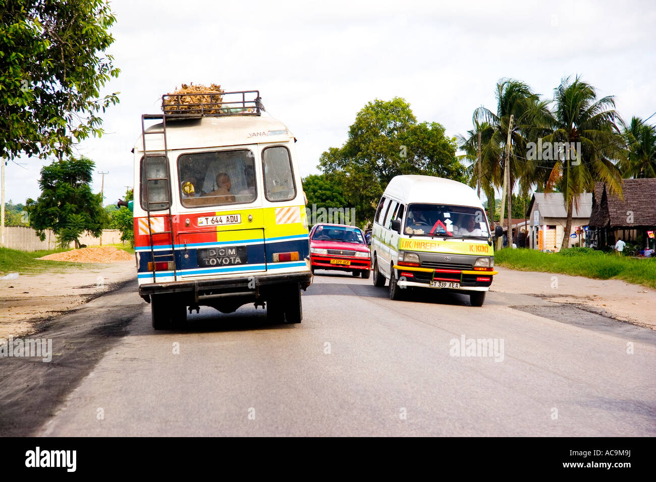 'Dala-Dala' Minibuses, Dar es Salaam, Tanzania Stock Photo - Alamy