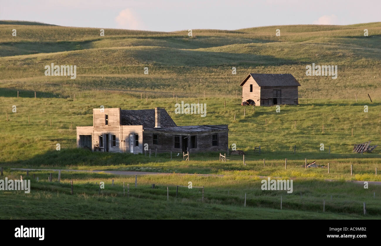 Old town buildings in scenic Southern Saskatchewan Canada Stock Photo ...