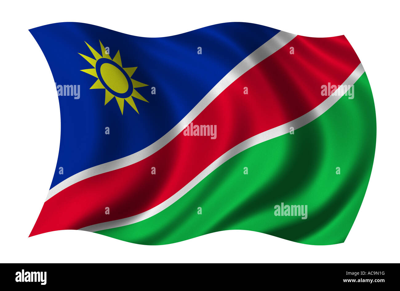 Flag of Namibia Stock Photo - Alamy