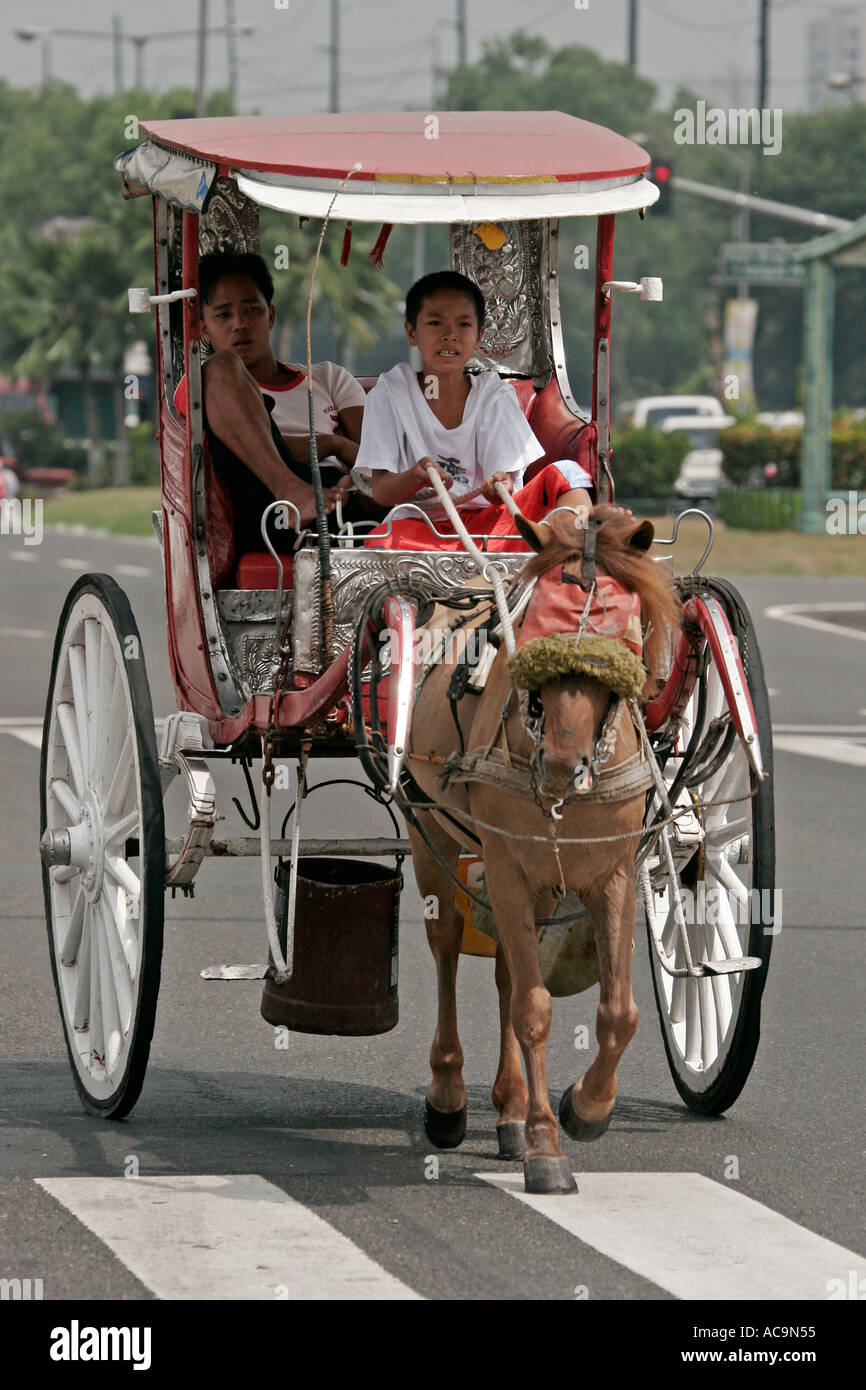 Philippines horse drawn carriage kalesa hi-res stock photography and ...