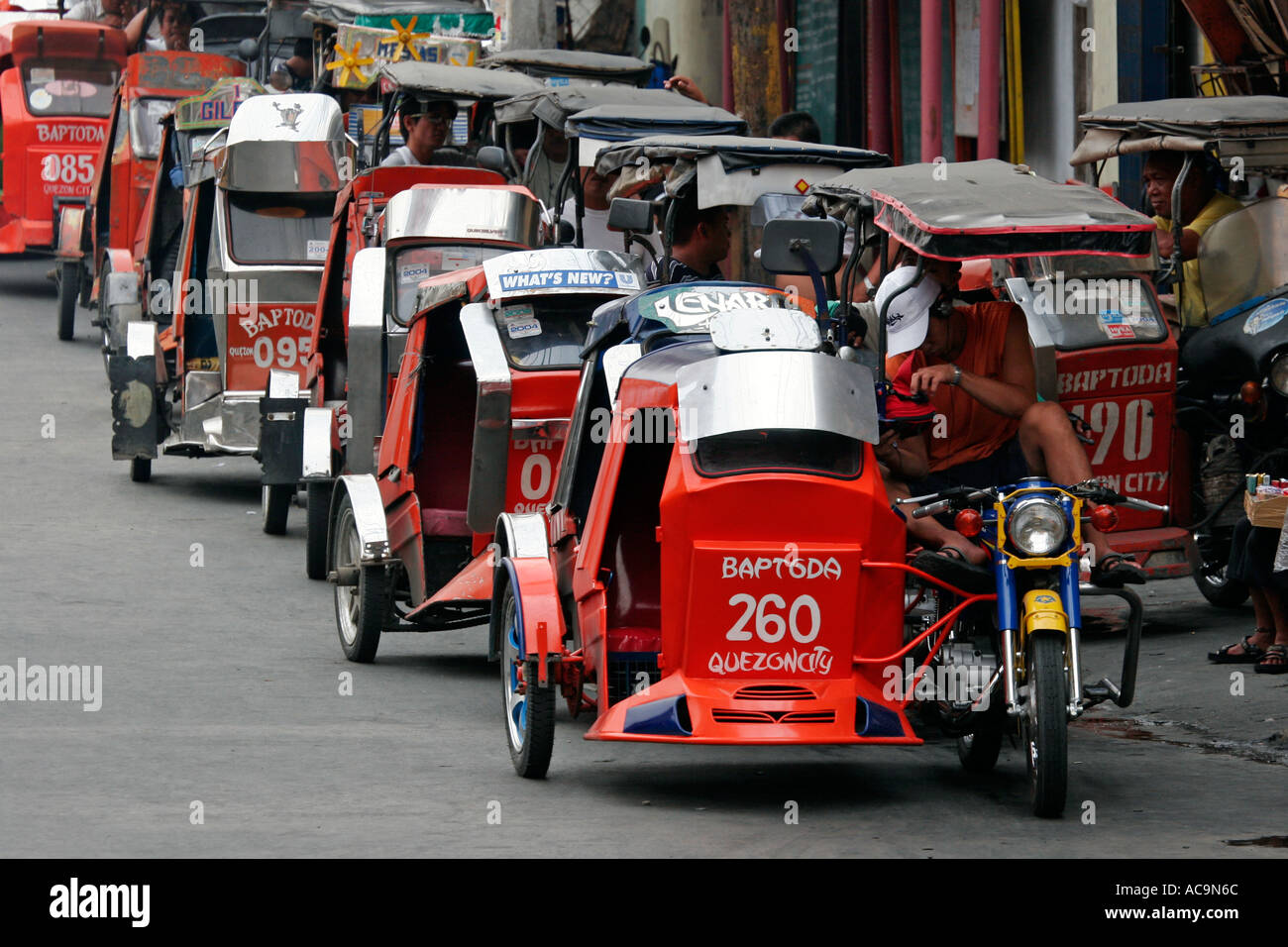 Motorcycle taxis Guadalupe Manila Stock Photo - Alamy