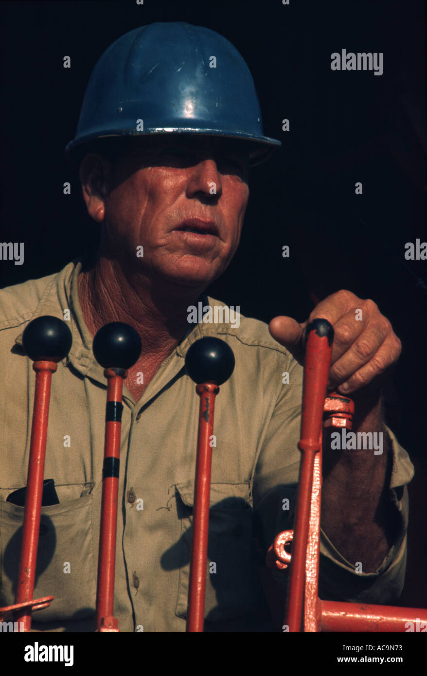 A graphic portrait of a crane operator on a construction site Stock ...