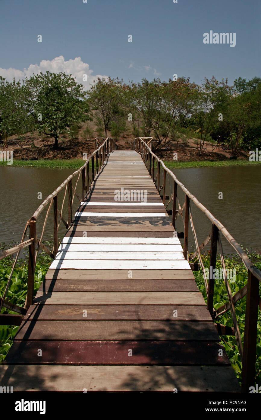 Rural footbridge, Manila suburbs, Philippines Stock Photo - Alamy