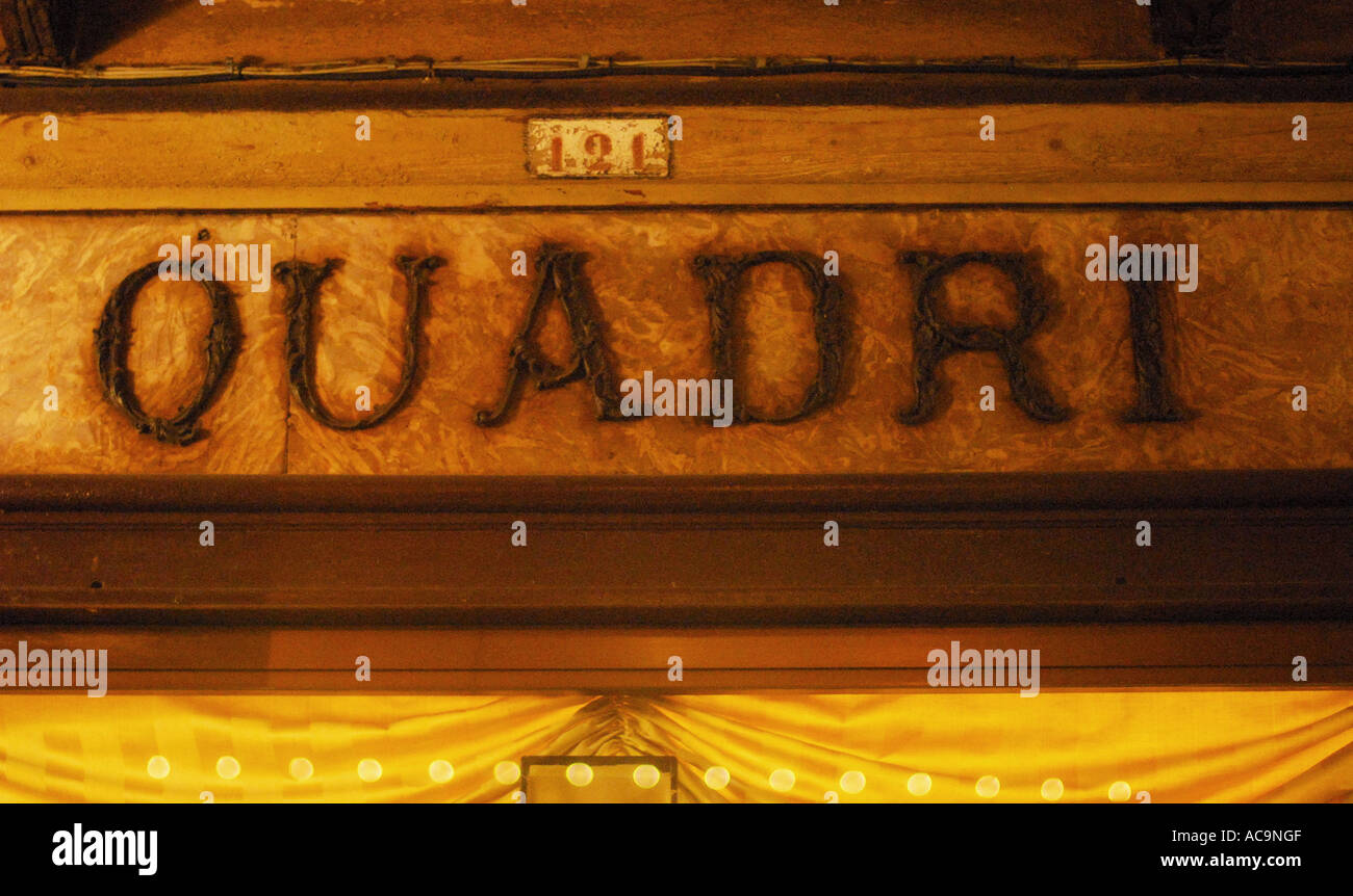 Quadri italy cafe hi-res stock photography and images - Alamy