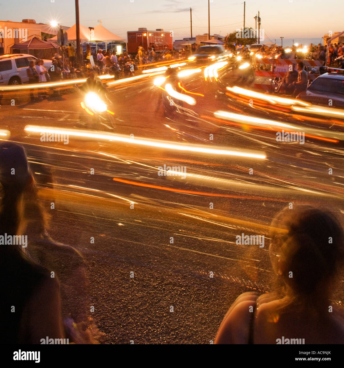 Traffic Streams at the Republic of Texas Biker Rally in Austin, TX ...