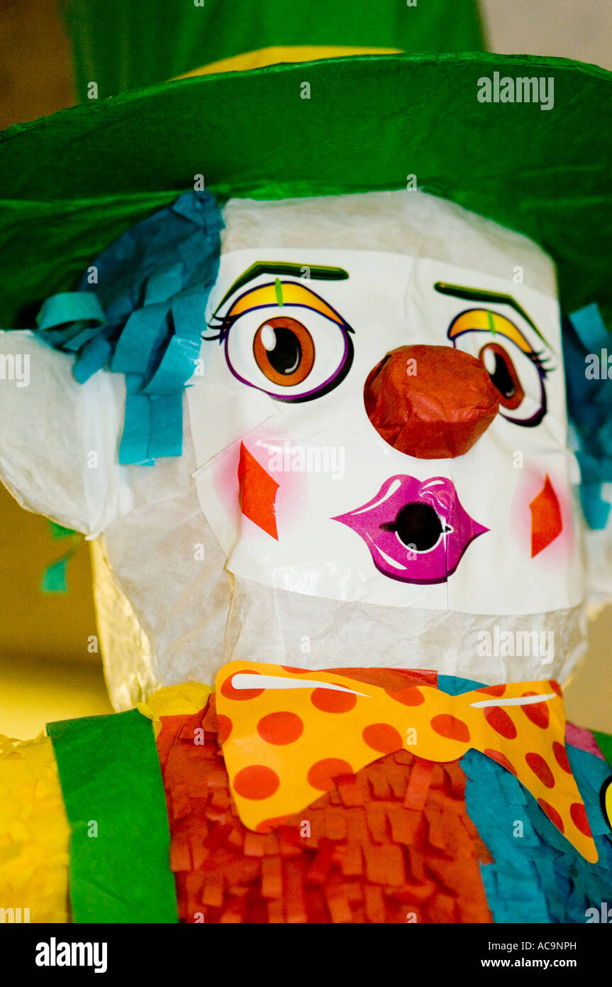 Clown Shaped Pinata Stock Photo - Alamy