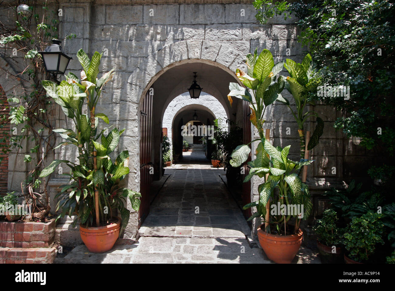 Archway at Casa Manila, Intramuros, Manila, Philippines Stock Photo - Alamy