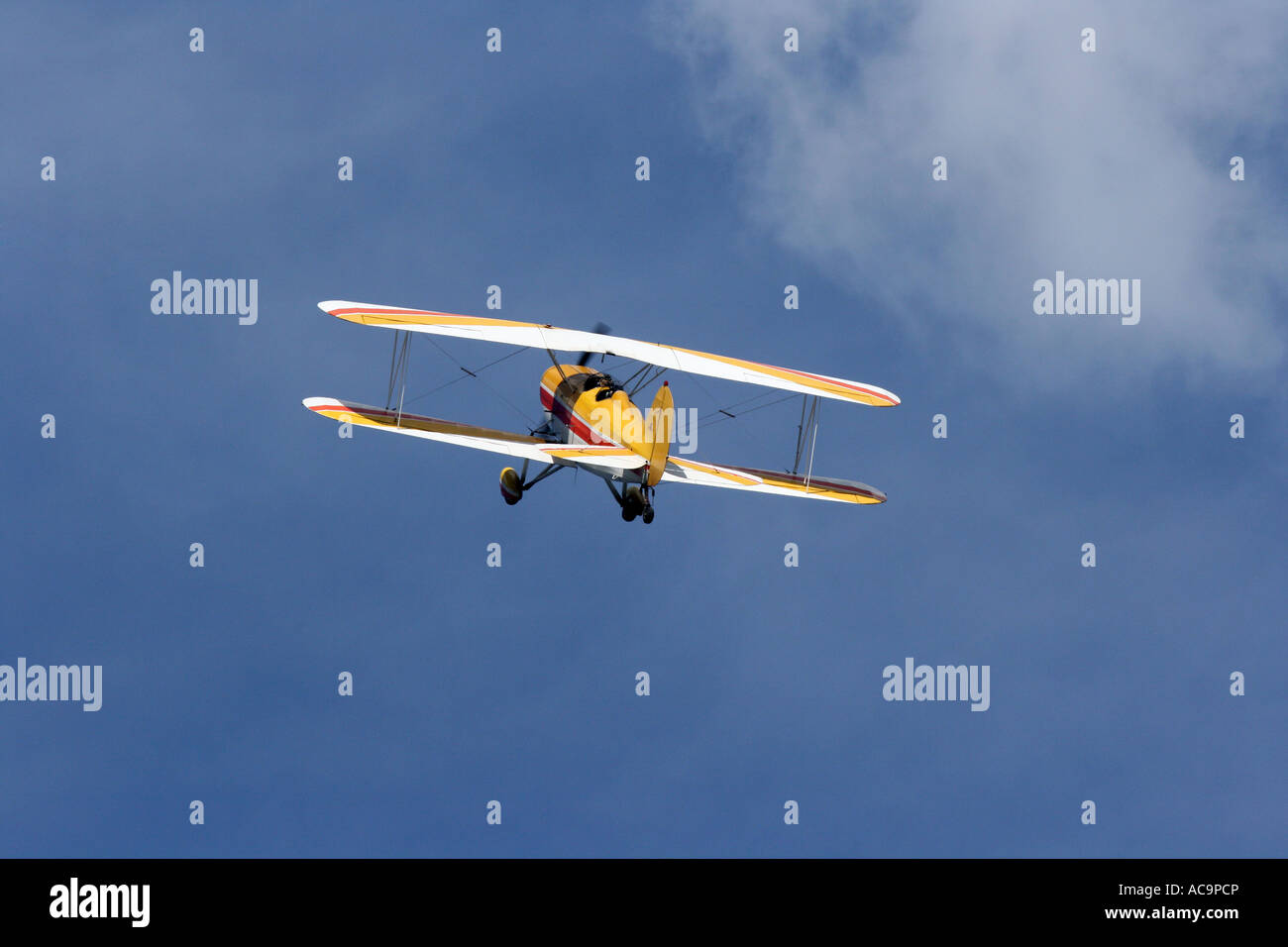 A Great Lakes Trainer biplane climbing Stock Photo - Alamy