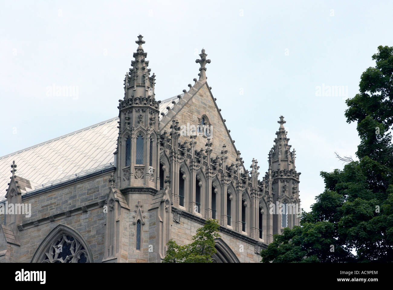 The top of the Princeton Chapel Stock Photo - Alamy