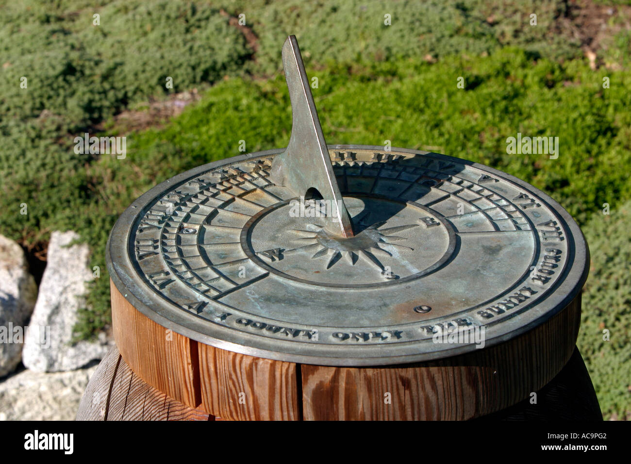 Sundial at Governor s House Victoria Vancouver Island BC Canada Stock ...